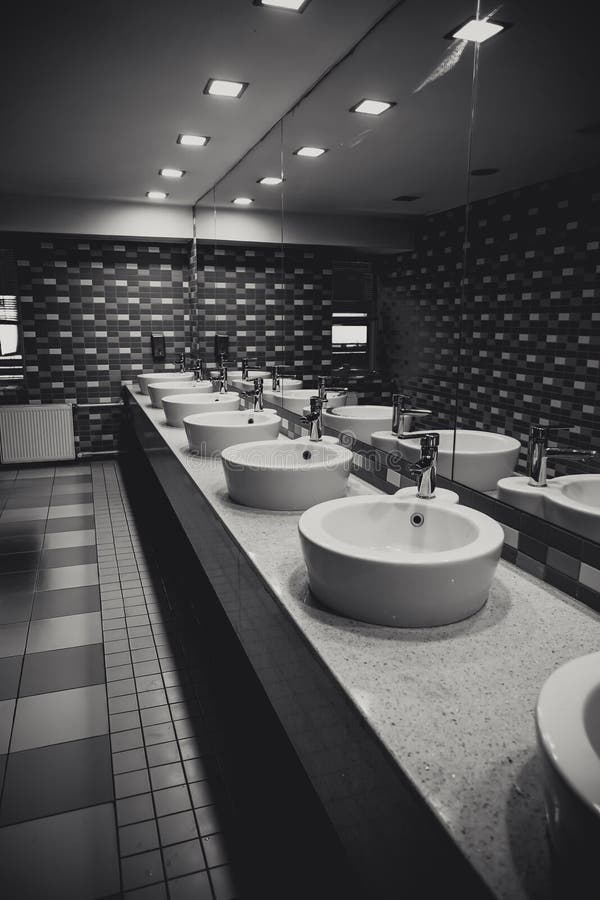 Public lavatory stock photo. Image of tiling, closed - 50680044