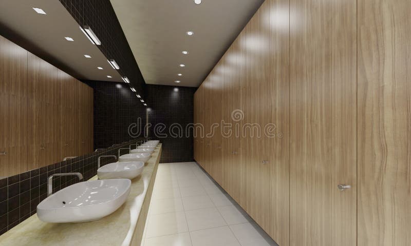 Public lavatory stock photo. Image of mirror, reflection - 50680102