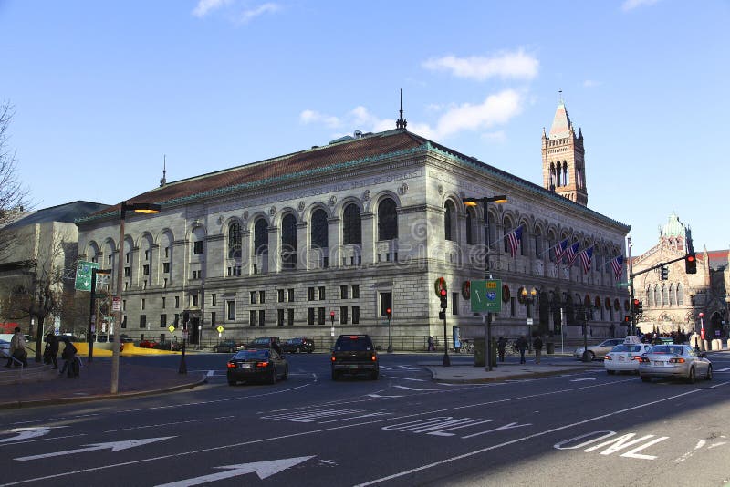 Elevated View of Boston Public Library Editorial Image - Image of ...