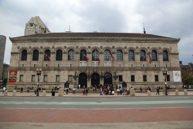 Public library in Boston editorial image. Image of massachusetts - 44562130