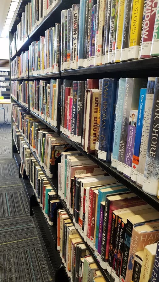 Public Library in Canada. Inside View Editorial Photo - Image of paper ...