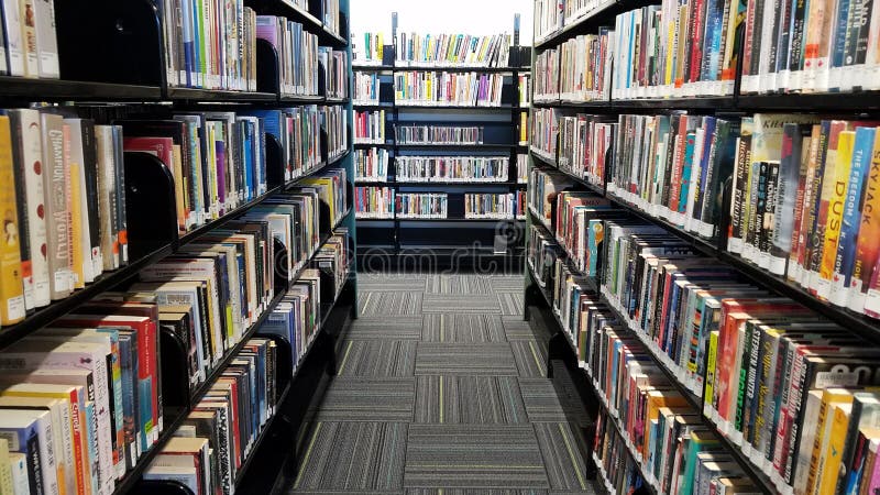 Public Library in Canada. Inside View Editorial Image - Image of public ...