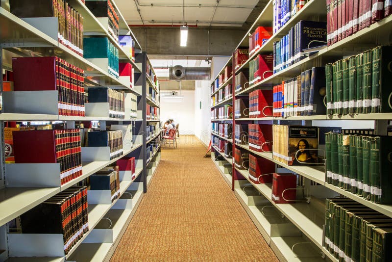 Bookshelf in the Public Library Editorial Photography - Image of ...