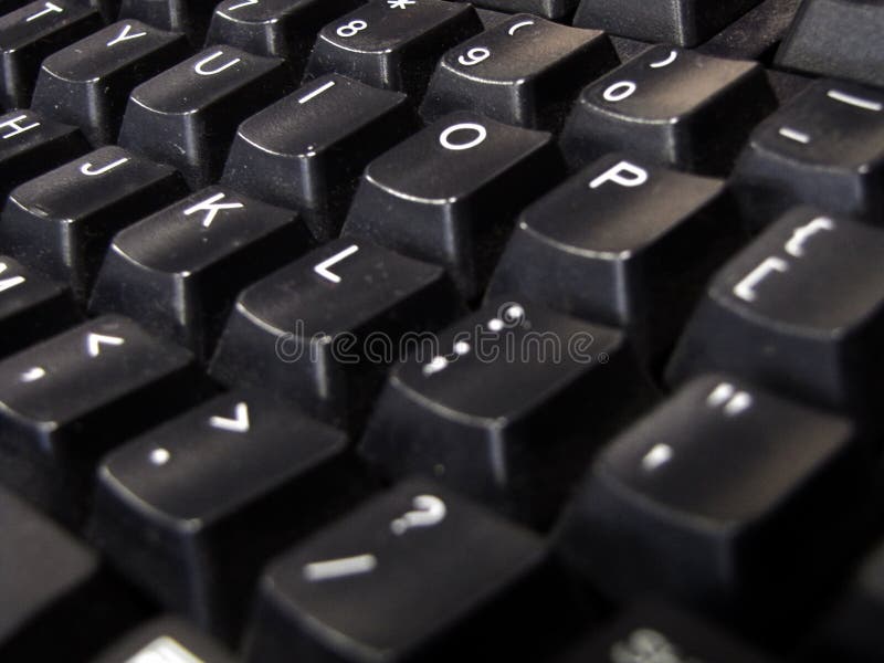 Public Library Computer Keyboard Stock Photo - Image of communication ...