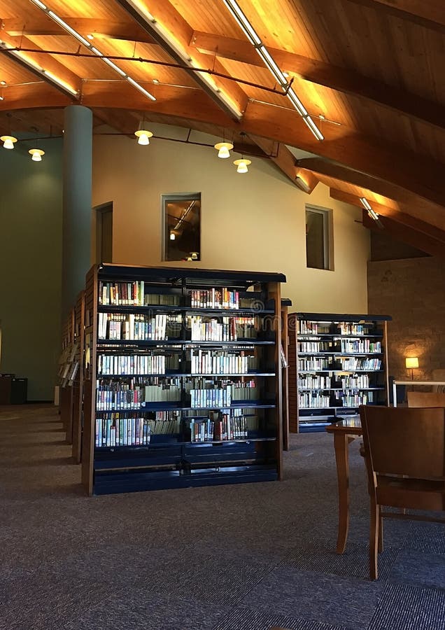 Public library interior editorial stock image. Image of indoor - 53359814