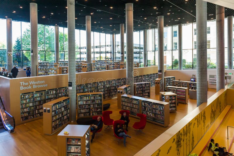 Public library interior stock photo. Image of publishing - 16380096