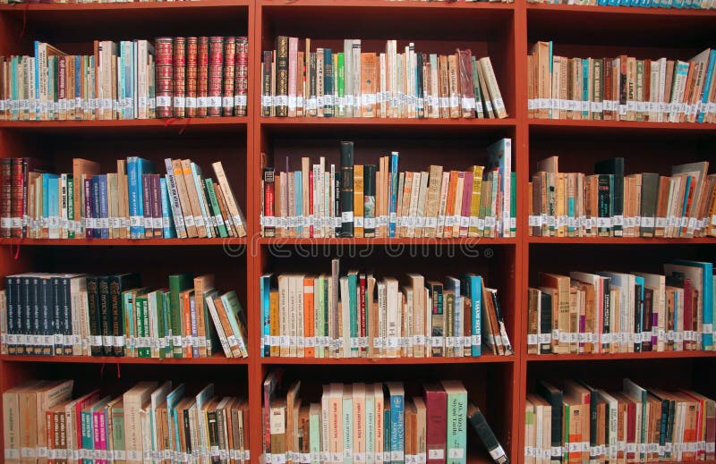 Library stacks stock photo. Image of stacks, library, perspective - 5441520