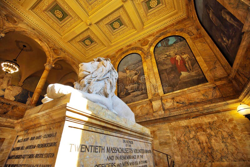 Public Library Interiors. Boston, Copley Square Editorial Photo - Image ...