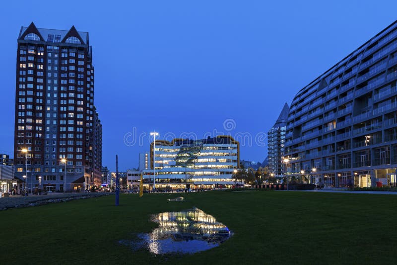 Public Library in Rotterdam Stock Photo - Image of morning, netherlands ...