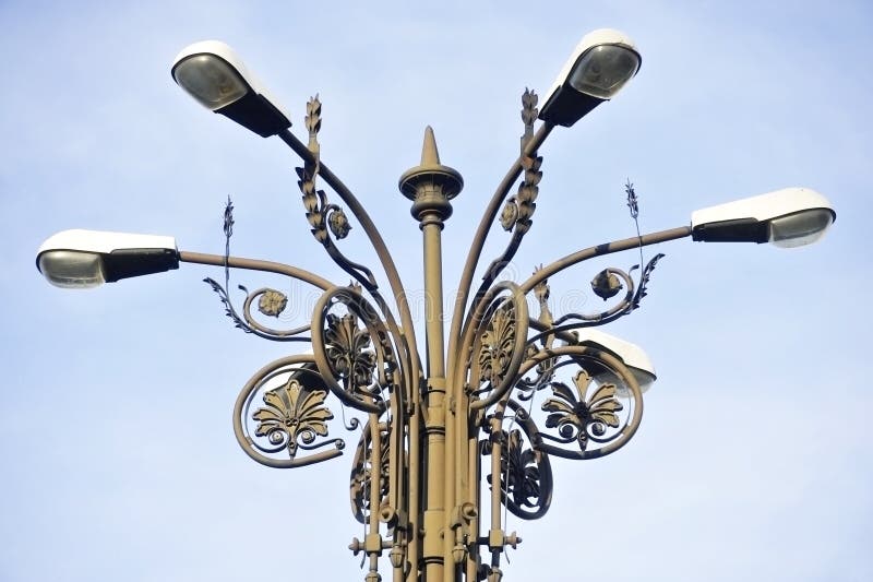Public lighting pole stock photo. Image of outdoor, post - 38121408