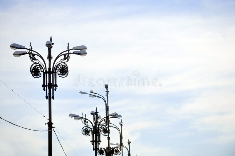 Public lighting pole stock image. Image of glass, lantern - 38705277