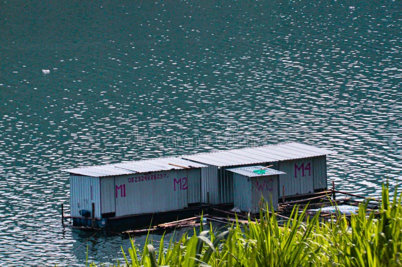 Public loo and lake stock photo. Image of outside, high - 202977110