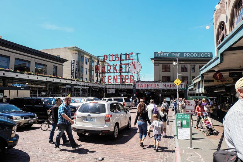 Public market center editorial photography. Image of pikeplacemarket ...