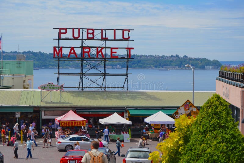 Public Market Center editorial stock image. Image of landmark - 41855629