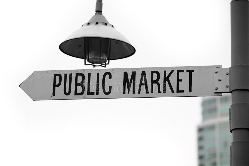 Public market sign stock photo. Image of sign, directing - 2317120
