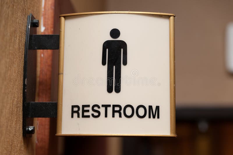 Public men restroom sign stock image. Image of sign, gender - 98761607
