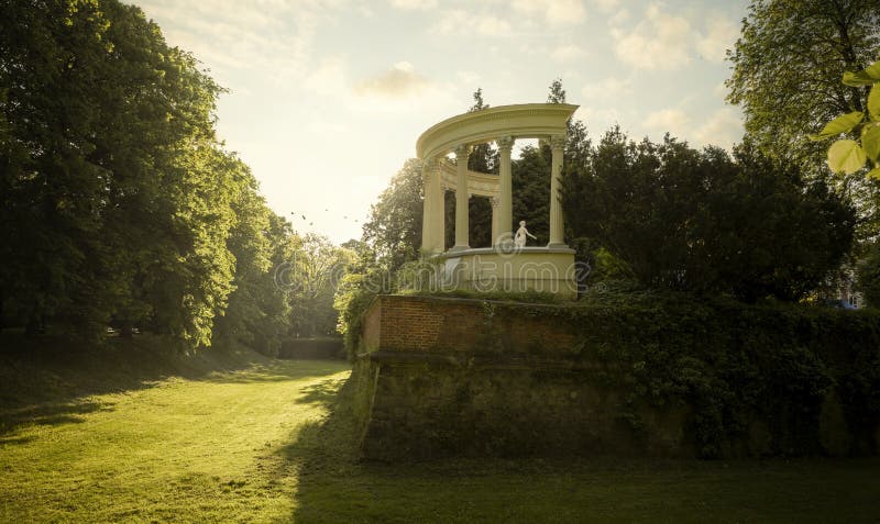 Public Park Around the Castle in Lancut Town Stock Photo - Image of ...