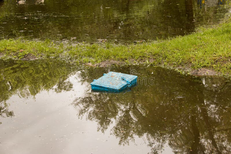 Public Park Drenched in Rain. Stock Photo - Image of garden, heavy ...