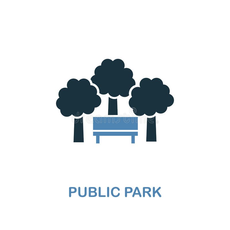 Public Park Outline Icon. Thin Style Design from City Elements Icons ...