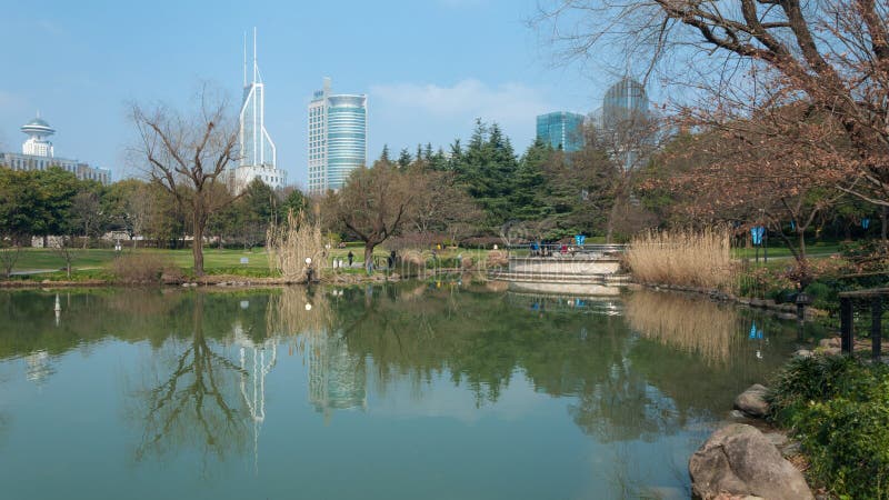 Public park in city editorial stock image. Image of nature - 112442109