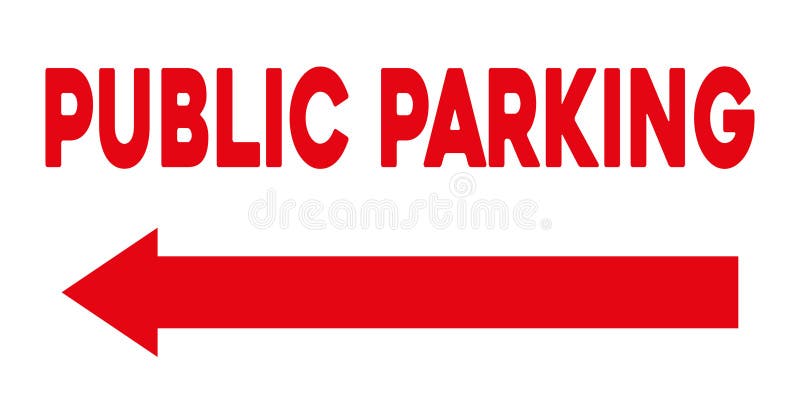 Public parking sign stock vector. Illustration of transportation ...
