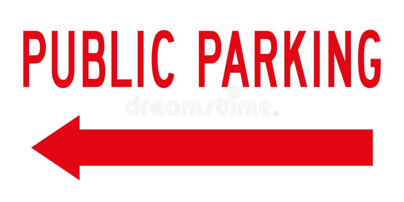 Public parking sign stock vector. Illustration of vector - 312509652