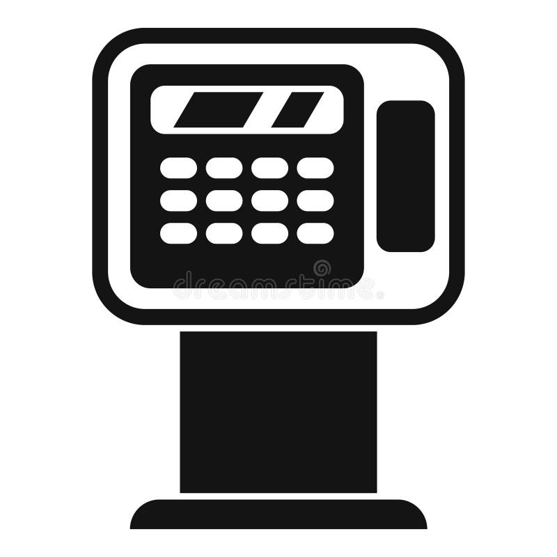 Public Phone is Standing on a Stand Icon Stock Vector - Illustration of ...