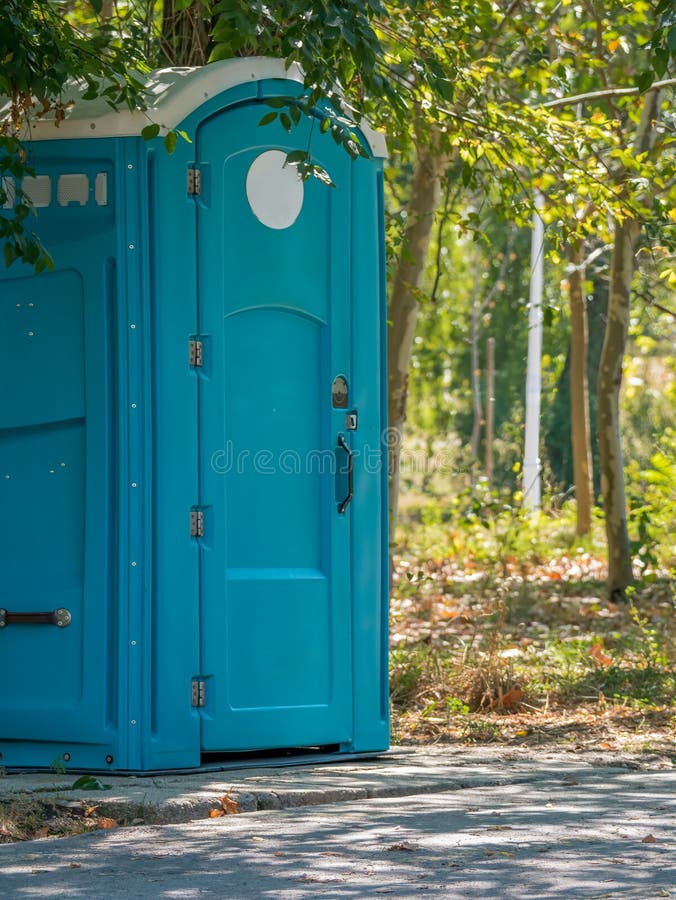 Public Portable Bio-toilets in Children`s World Park in Bucharest ...