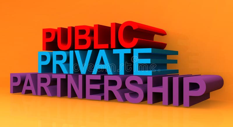 PPP, Public-private Partnership. Concept with Keywords, Letters and ...