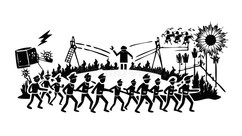 Public Protest and Social Activism Movement Icon, Vector Design ...