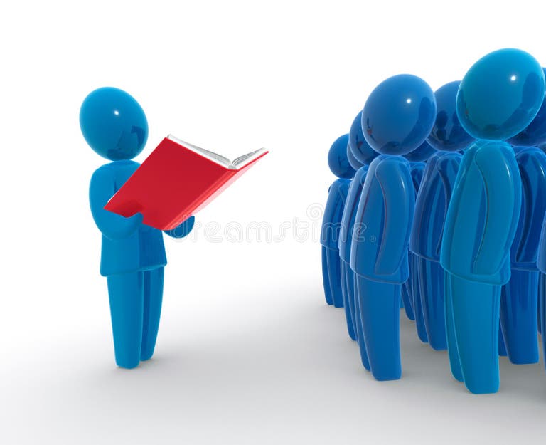 Public reading stock illustration. Illustration of carrying - 9043859