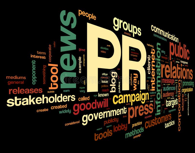 Public Relations Concept in Tag Cloud Stock Illustration - Illustration ...
