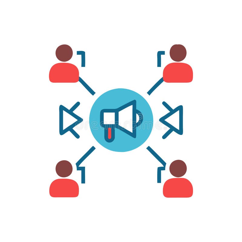 Public Relations Icons for Effective Communication Stock Photo ...