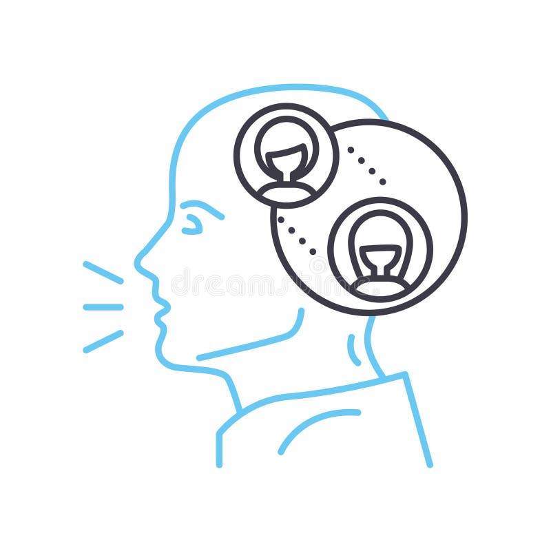 Public Relations Line Icon, Outline Symbol, Vector Illustration ...