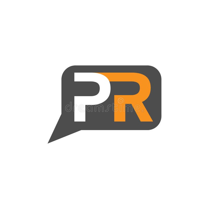 Public Relations Logo. PR Letters Stock Vector - Illustration of ...