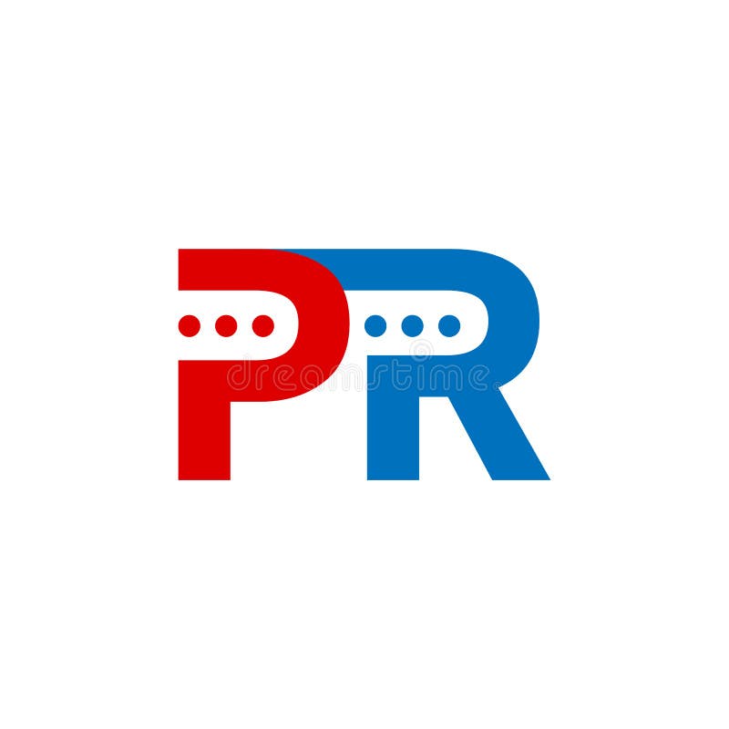 Public Relations Logo. PR Letters Stock Vector - Illustration of ...