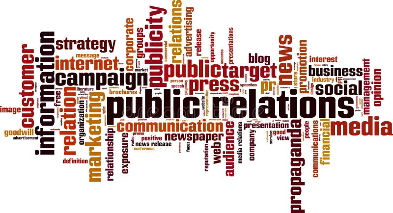 Public Relations Word Cloud Stock Vector - Illustration of public ...