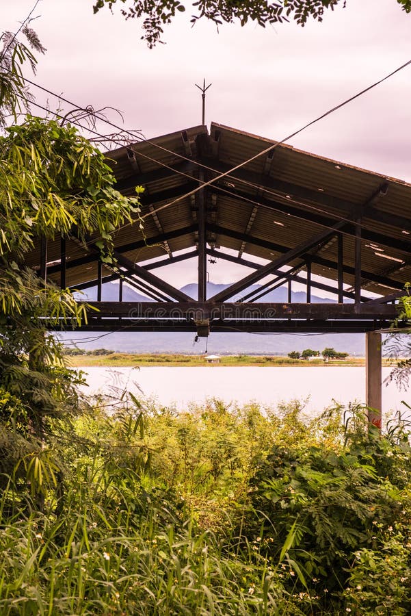Public Rest House at Lakeside Stock Photo - Image of lake, natural ...