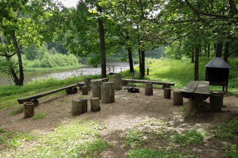 Public resting place stock photo. Image of exterior, beautiful - 90705448