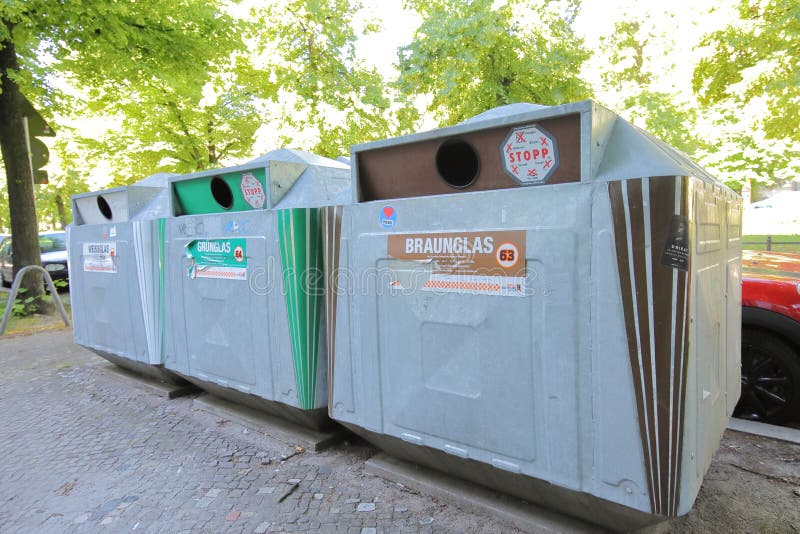 Public Rubbish Bin Berlin Germany Editorial Photo - Image of german ...