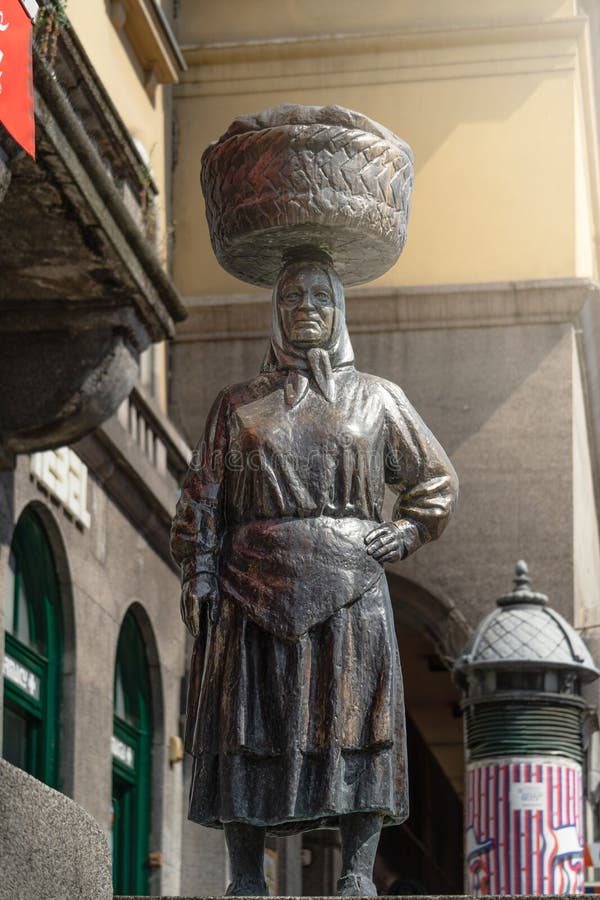 Sculpture on the Main Market of Zagreb Editorial Stock Image - Image of ...