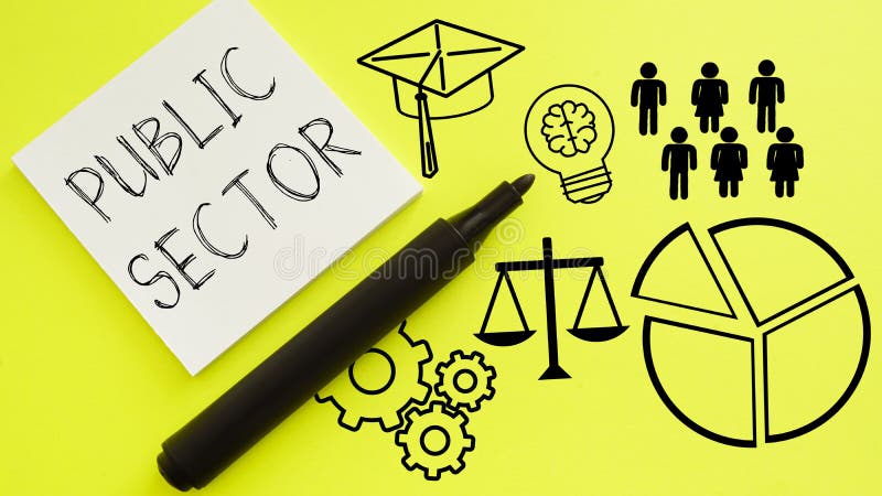 Public Sector is Shown Using the Text Stock Image - Image of company ...