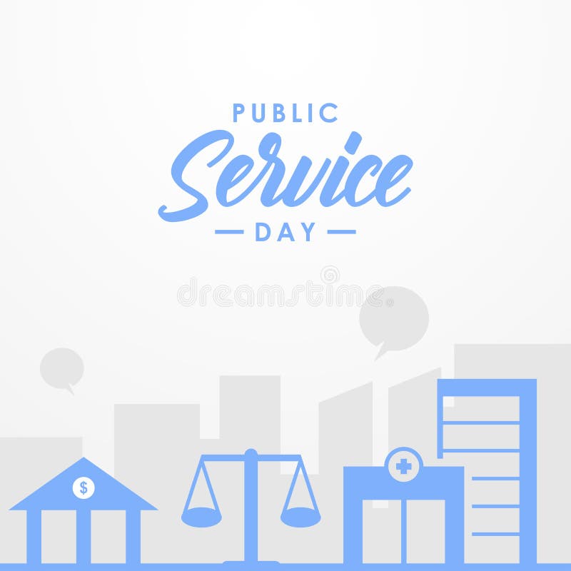 Public Service Day Vector Design Illustration for Celebrate Moment ...