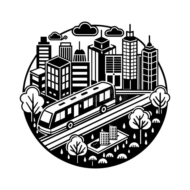 Public Service Vector Illustration Stock Vector - Illustration of city ...