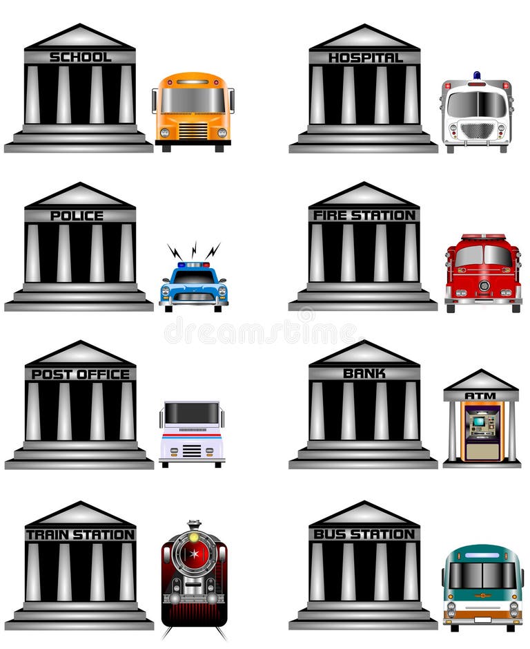 Small Town Police Station Stock Illustrations – 37 Small Town Police ...