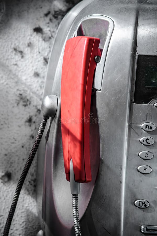 Public silver phone stock photo. Image of technology - 68759310