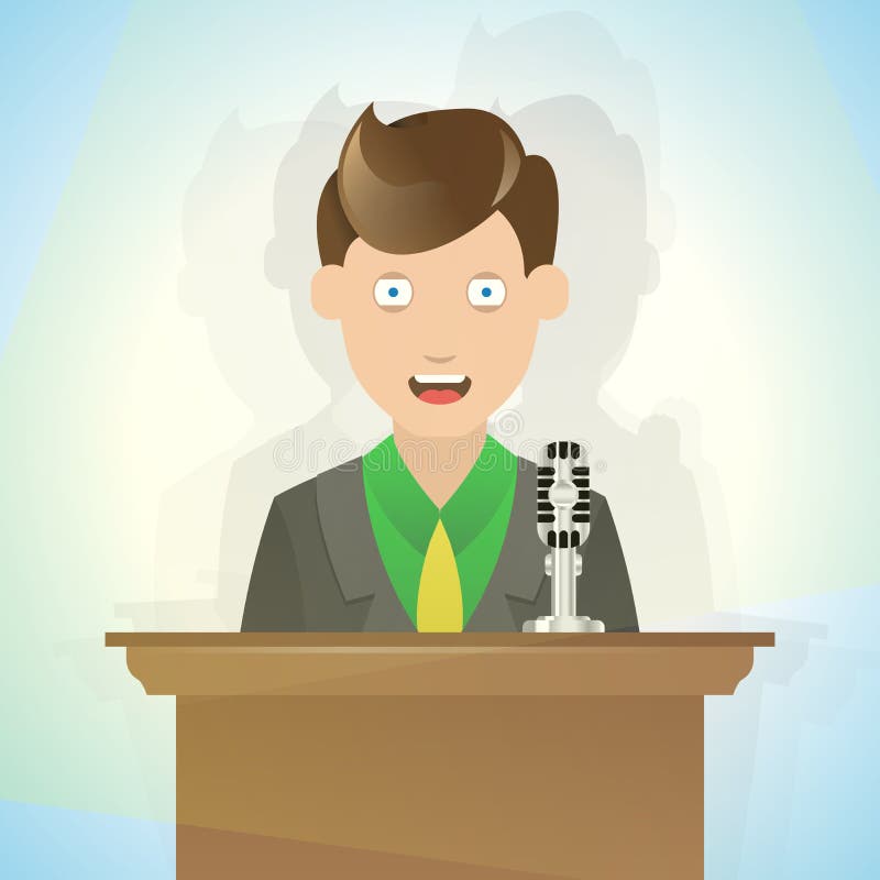 Cartoon Public Speaking Stock Illustrations – 2,579 Cartoon Public ...