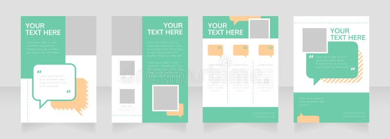 Public Speaking Course Blank Brochure Layout Design. Speech Bubble ...