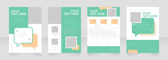 Public Speaking Course Blank Brochure Layout Design. Speech Bubble ...