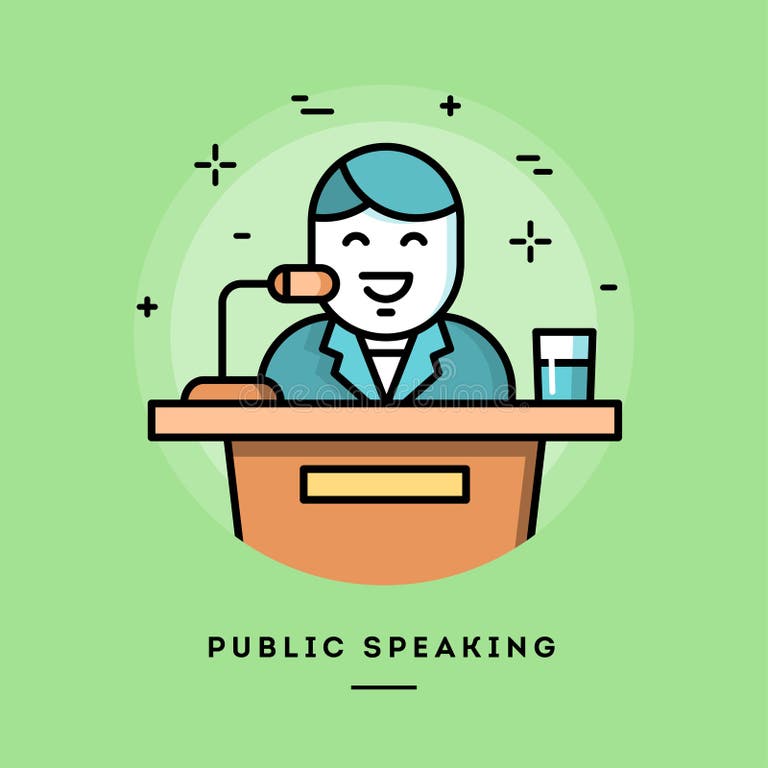 Cartoon Public Speaking Stock Illustrations – 2,295 Cartoon Public ...
